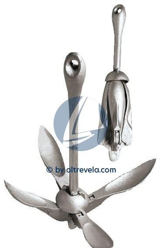 Osculati 10kg Hot Dip Galvanized Cast Steel Umbrella Anchor with Contra ...
