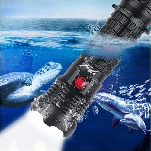 Scuba Diving Light Dive Flashlight,500000 Lumens IPX8 Waterproof ...