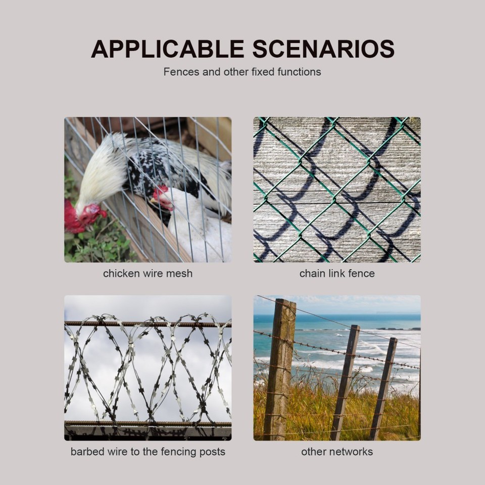 2 Pieces Home Supplies Garden Pile U-nail Utility Pole Ground Wire ...