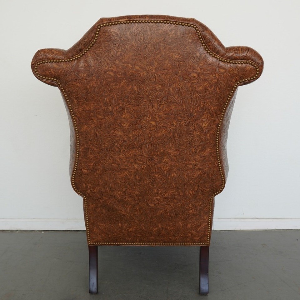 Hancock & Moore George III Tufted Wing Chair - Original Price $10,999 ...