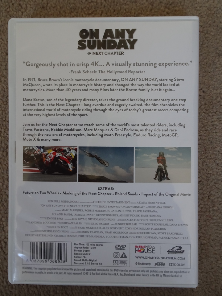On Any Sunday The Next Chapter DVD 2015 (D105) | eBay UK