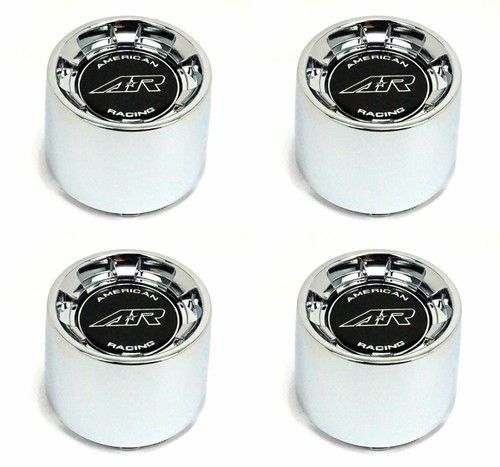 4 American Racing Chrome Center Caps for 5/6L AR767 AR923 Mod 12 AR172 ...