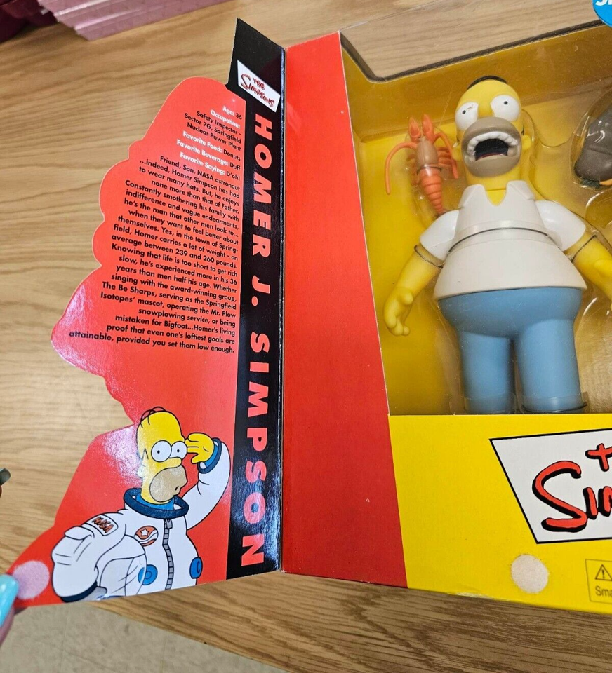 Simpsons Faces of Springfield Deluxe Homer Simpson 9" Figure unopened ...