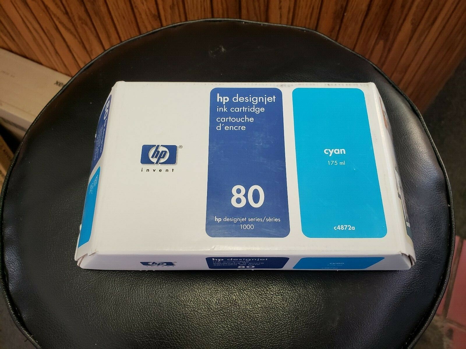 OEM HP C4872A HP 80 Ink Jet Cartridge Cyan 175ml Sealed Dated 01NOV05 ...