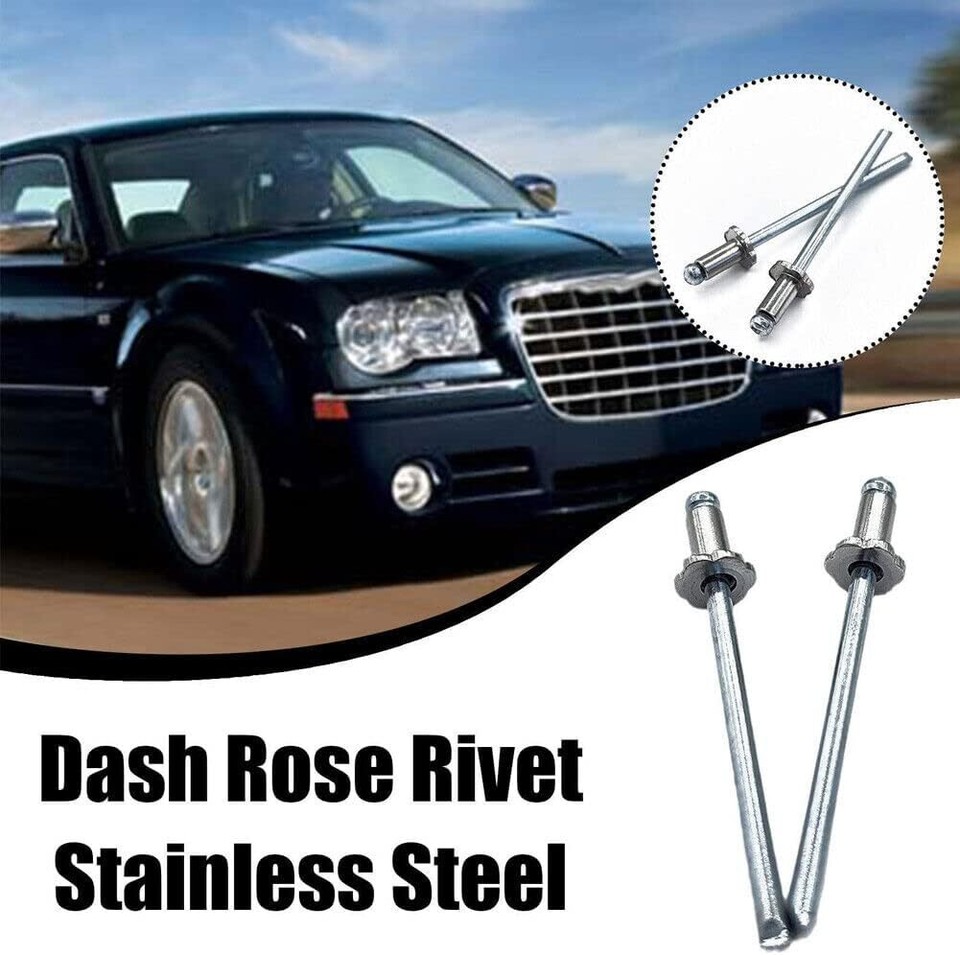 4 Pair Nos Dash Rivets Stainless Steel for GM Ford Chrysler AMC VIN ...