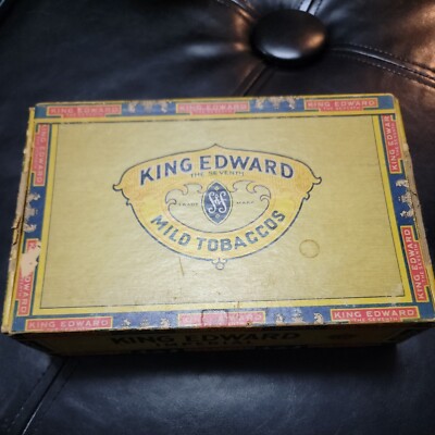 Vintage King Edward the Seventh Empty King Edward Imperial Cigar Box | eBay