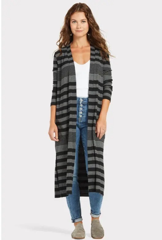 Peyton Jensen Jenny Long Cardigan Sweater Duster Open… - Gem