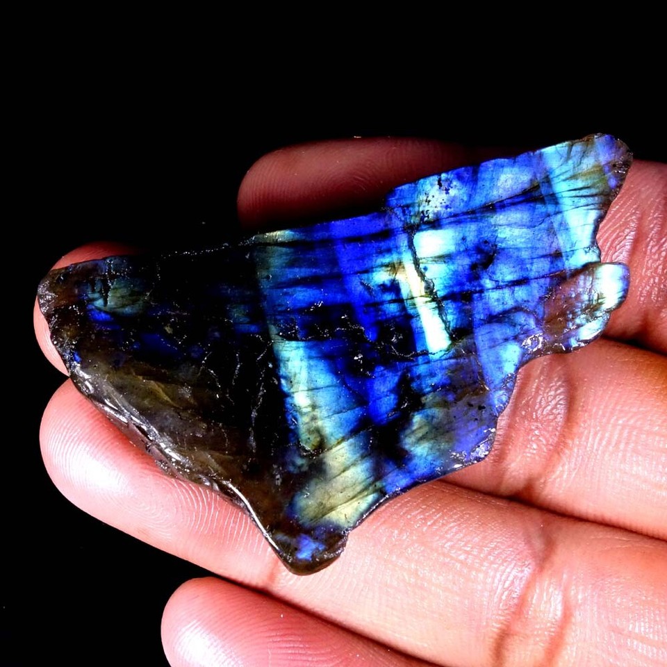Natural Labradorite Slab Royal Flashing Rock Polished Minerals For ...