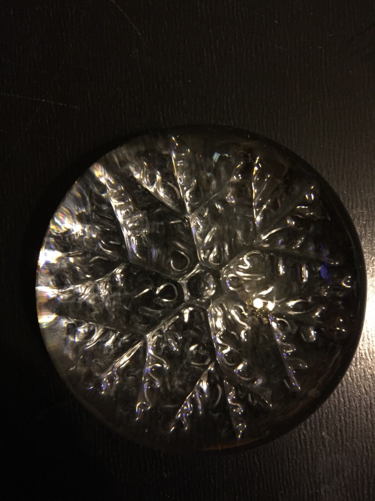 Older Snowflake Paperweight 3 1/2” Clear Glass Mint Awesome Crystal ...