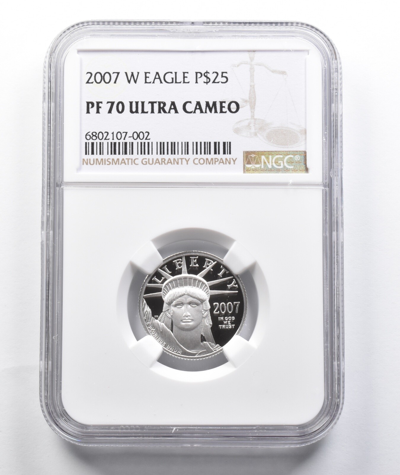 PF70 UCAM 2007-W $25 American Platinum Eagle 1/4 Oz Platinum NGC *7772 ...