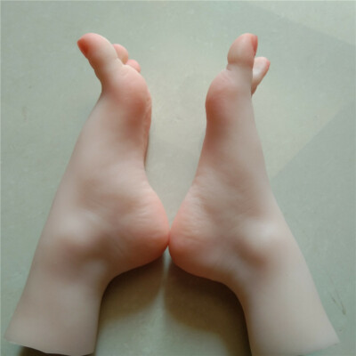 1:1 Real silicone clone small girls foot Feet Model Sculpture cute toes ...