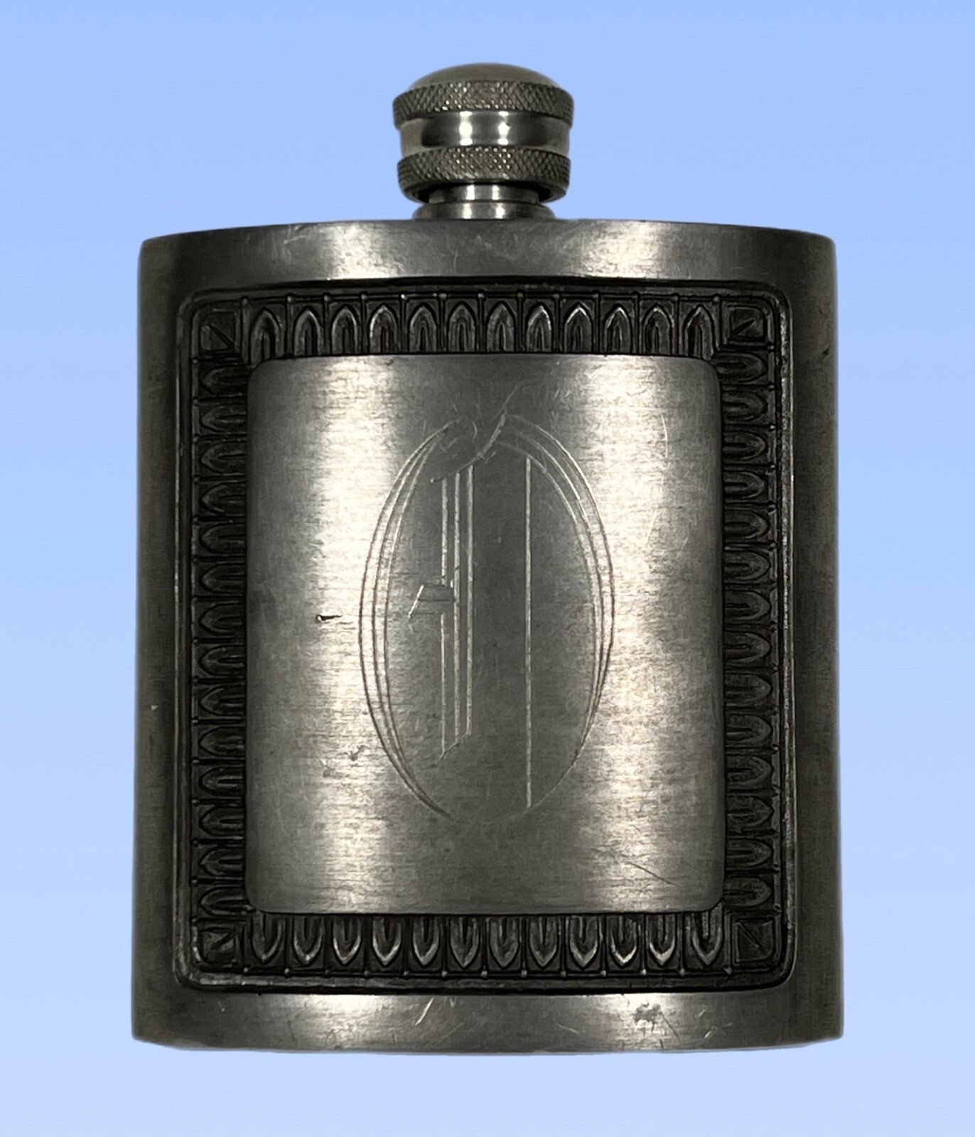KING'S HEAVY PEWTER FLASK WITH MONOGRAM ~ THAILAND 5oz SCREWTOP | eBay