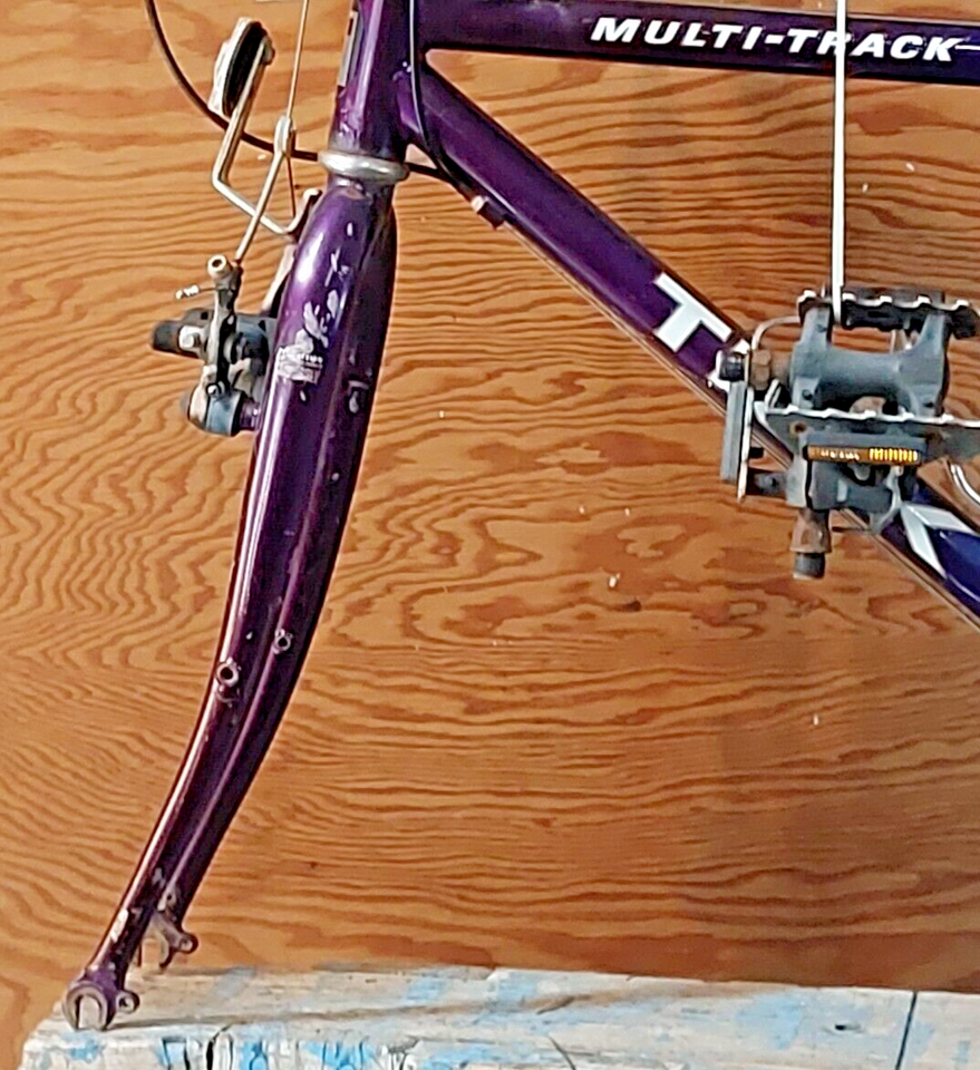 1995 Trek Multitrack 750 Hybrid Bike Frame Medium 17" Triple Butted Fe ...
