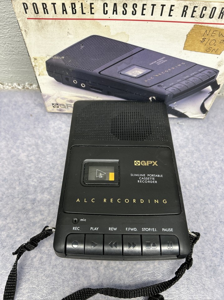 Vintage Grand Prix GPX C630 Portable Cassette Recorder Rare-New Open ...