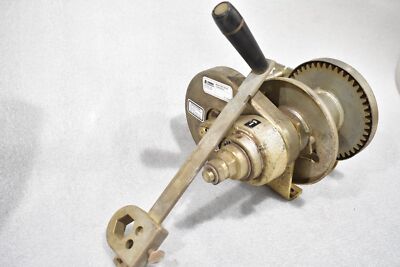 THERN M4312PB SPUR GEAR HAND CRANE WINCH WITH BRAKE- 2,000 LB LIFTING ...