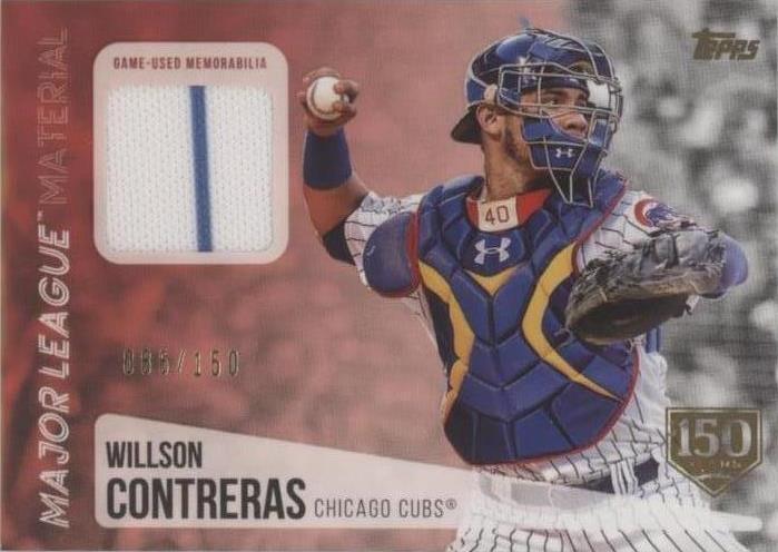 2019 Topps - Major League Material Relics Willson Contreras #MLM-WC ...