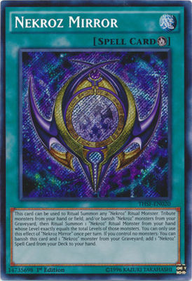 THSF EN020 1ST EDITION 1X NEKROZ MIRROR SECRET RARE CARD. | eBay