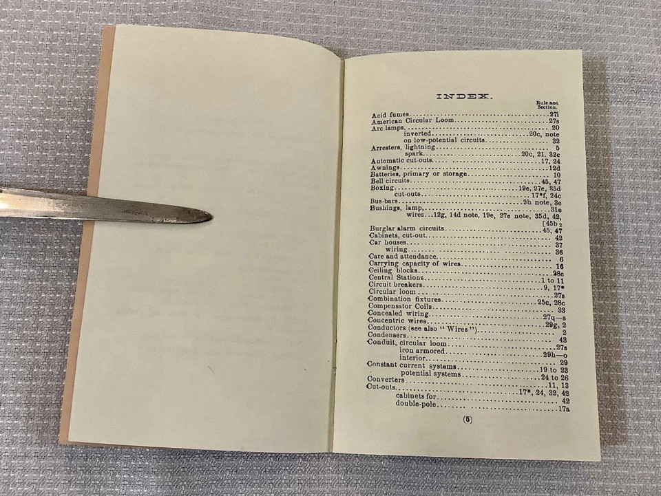 VTG 1997 Centennial Reprint 1897 National Electrical Code NEC Code Book ...