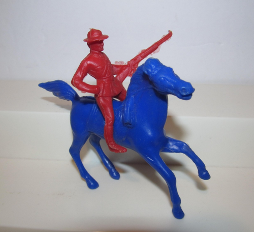 Ideal ROYAL CANADIAN MOUNTIES TRADING POST Playset Mounted Figure w ...