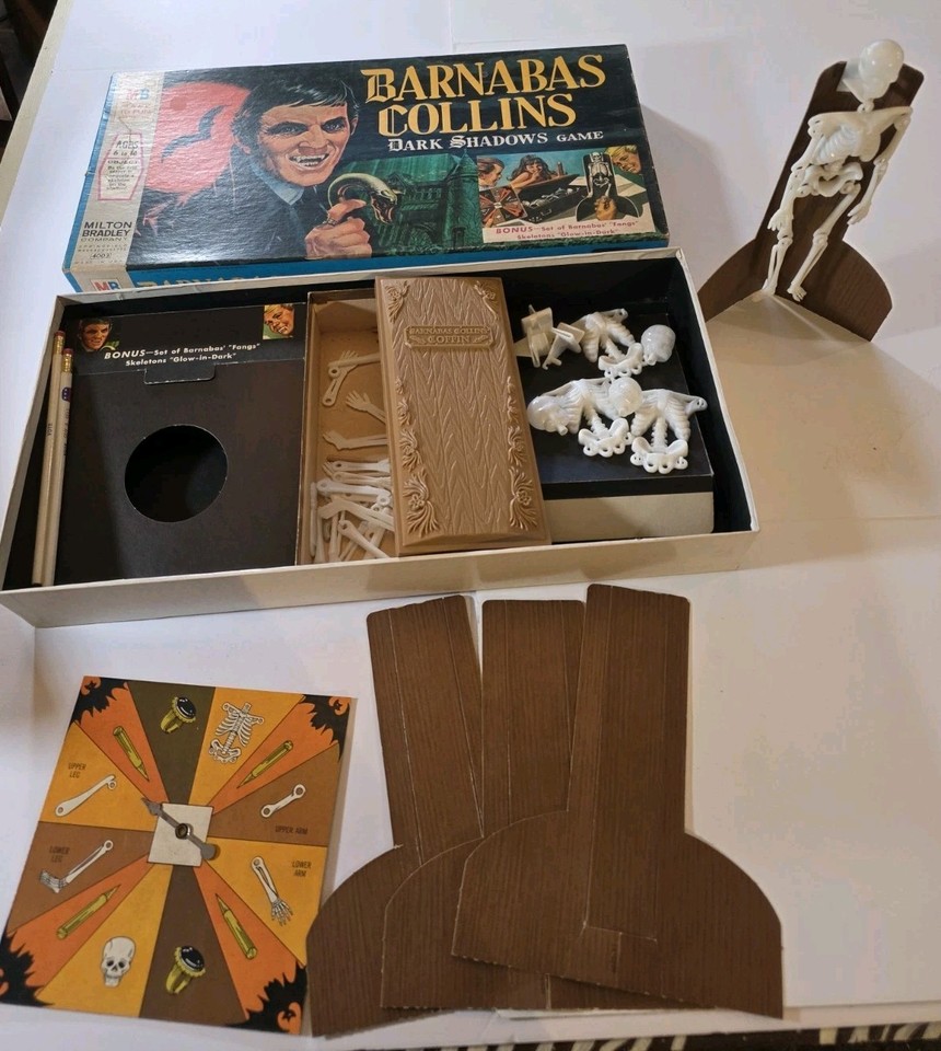 Barnabas Collins Dark Shadows Game 1969 Complete MB Vintage Horror No ...
