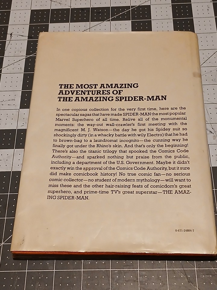 Marvel Fireside : AMAZING SPIDER-MAN ~ 1ST PRINT ~ STAN LEE Hardcover ...