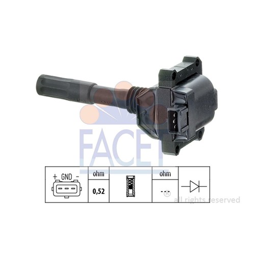 FACET Ignition Coil 9.6213 FOR 166 156 164 Spider Thesis Kappa GTV 147 ...