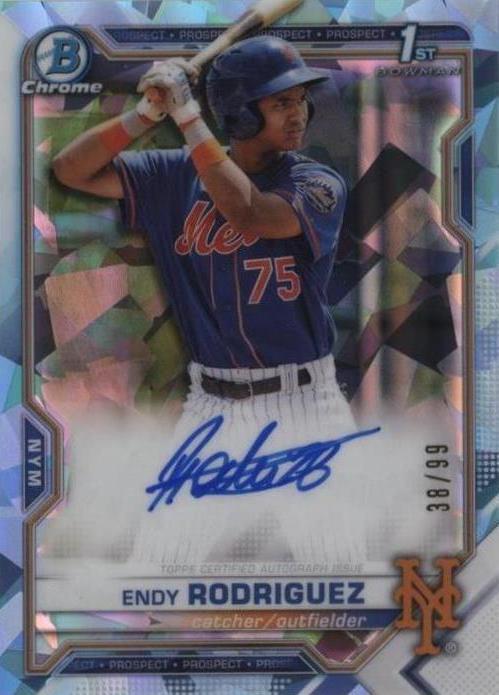 2021 Bowman Sapphire Edition - Chrome Prospects Autograph Endy ...