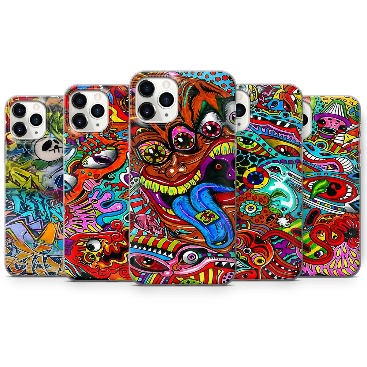 Number 14 Graffiti Graffiti Art Phone Case, Basquiat Abstract Cover