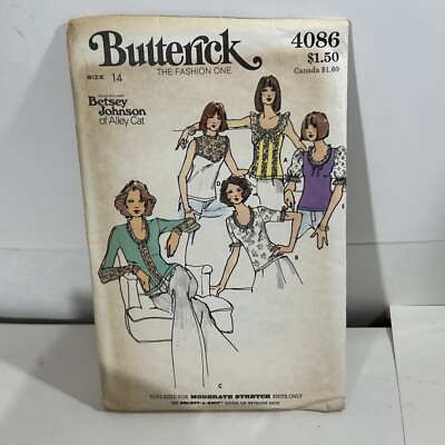Sewing Pattern Butterick #4086 Betsey Johnson Sz 14 Betsey Johnson ...