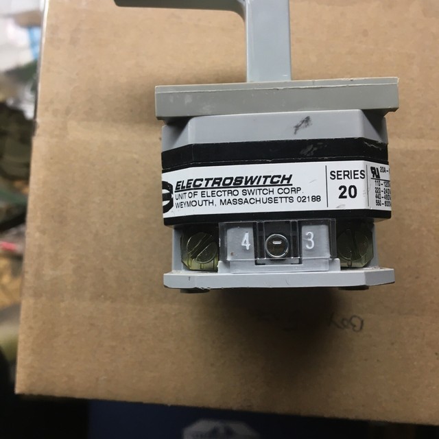 Electroswitch 20KD-38 20A 600VAC Control Switch for Circuit Breaker for ...