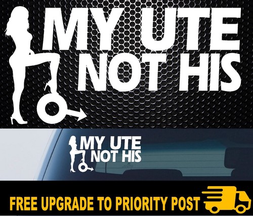 Ute Sticker 4x4 Funny 4wd Truck Bogan Straya Chick Mum Girl DECAL ...