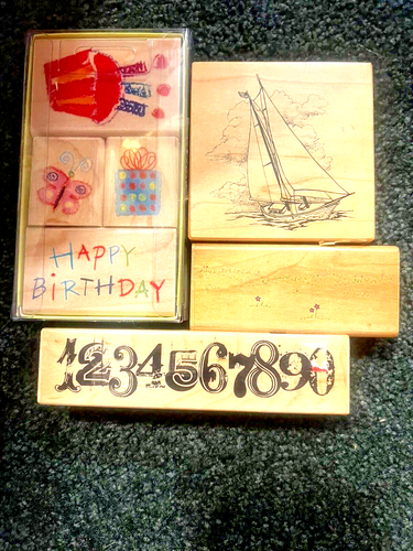 Kathy Davis Rubber Stamp Set plus 3 additional stamps | eBay