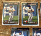 Davis Schneider Rookie Card Lot 2024 Topps #189 Lot of 5 Toronto Blue ...
