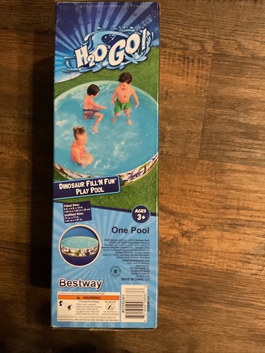 H20Go Dinosaur Fill’N Fun Play Pool 6ft X 6ft X 15in | eBay