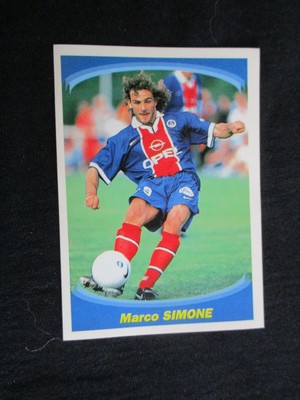 Marco SIMONE PSG PARIS SG image sticker N° 154 PANINI SUPERFOOT 1997 ...