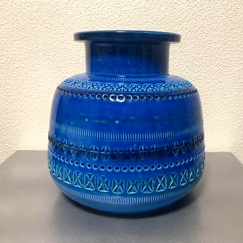 BITOSSI FLAVIA Vintage Aldo Londi Rimini Blue Flower Vase No. 101 – 7.5 ...