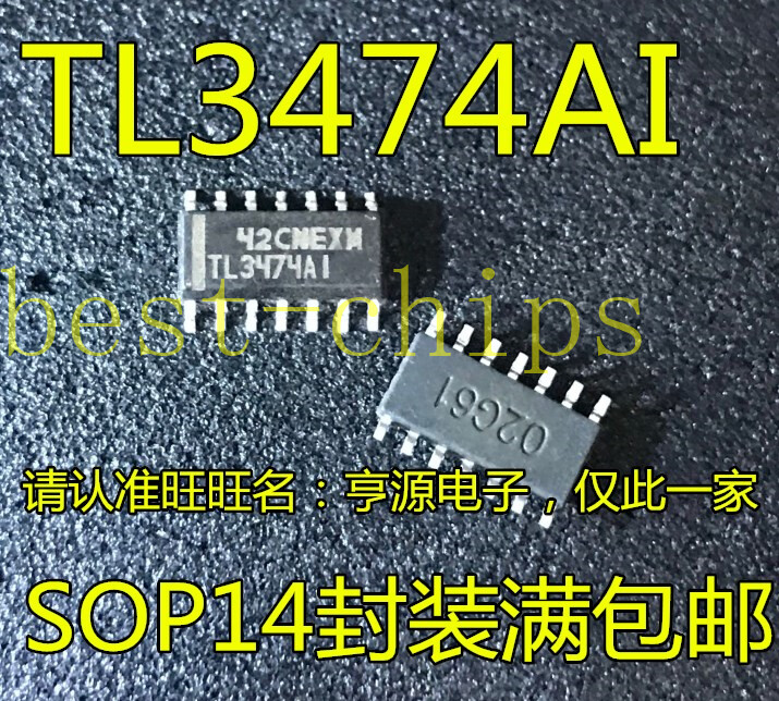 5PCS TL3474AIDRG4 TL3474AI TL3474A TL3474 TL3474AIDR SOP14 OPERATIONAL ...