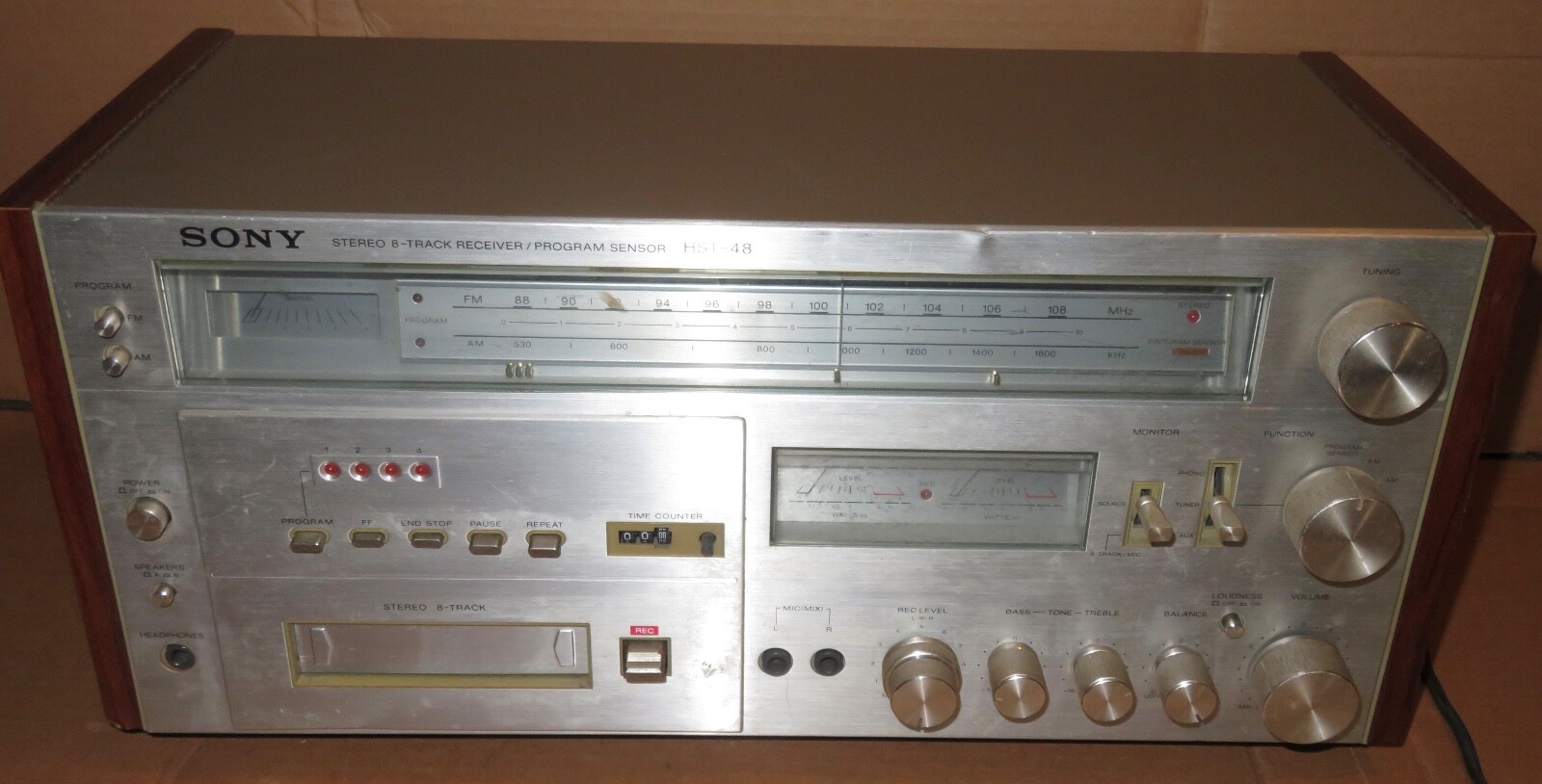 Vintage Sony 8 Track Stereo Receiver / Program Sensor HST-48 AS IS for ...