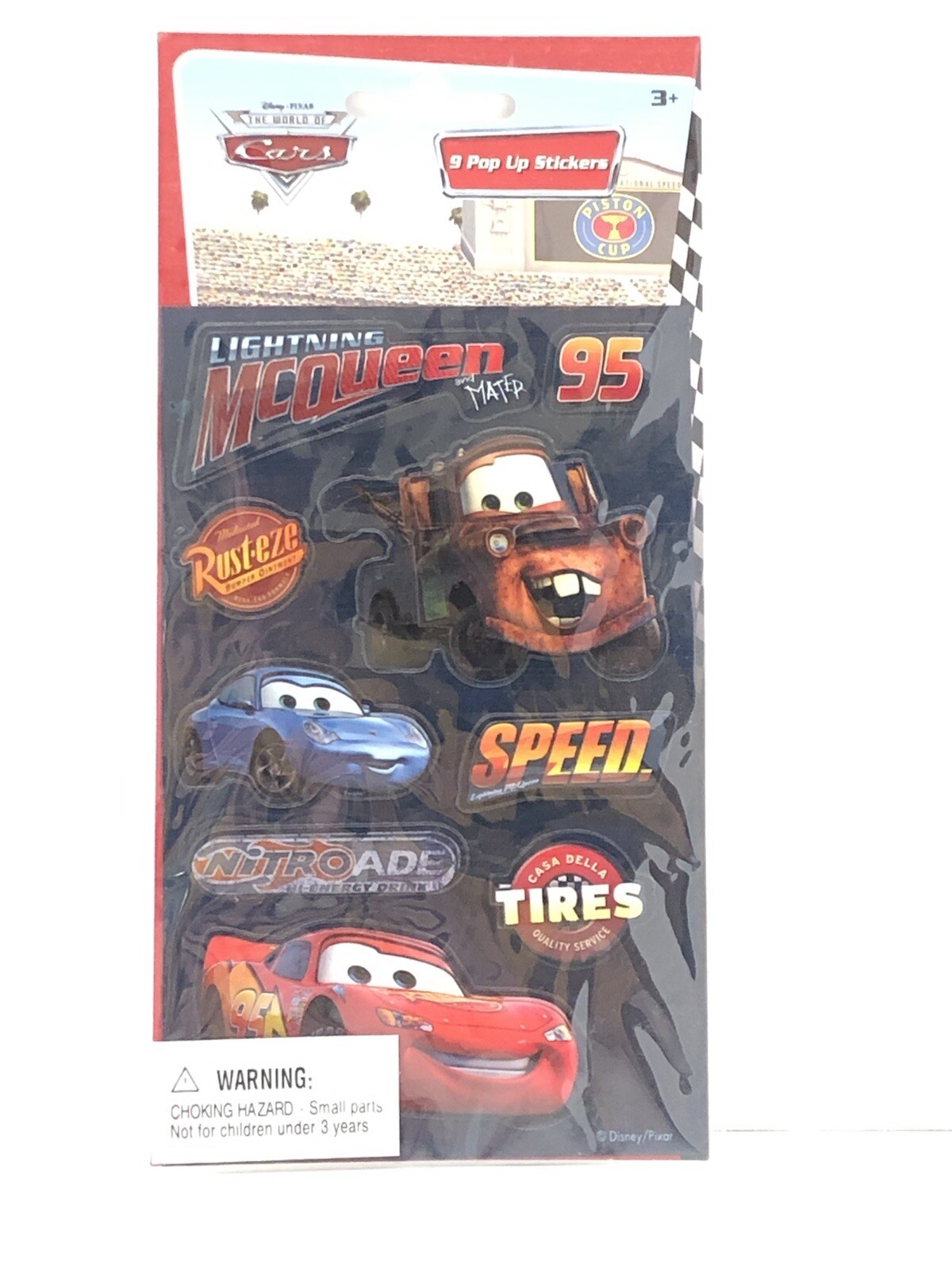Sandylion Disney Pixar Cars Stickers 9 Pop Up Stickers FOBTA135 Free ...