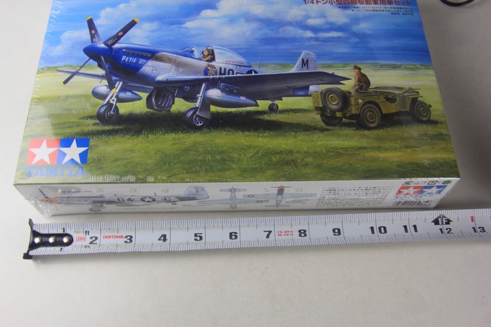 Tamiya 1/48 Scale Kit 25205, P-51D Mustang w/4x4 Light Vehicle Set | eBay