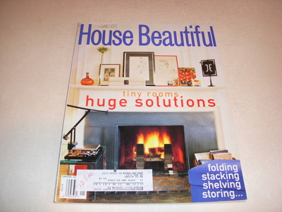 HOUSE BEAUTIFUL Magazine, January, 2001, TINY HOUSE DECORATING ...