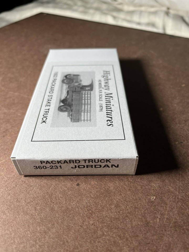 HIGHWAY MINIATURES HO SCALE 1922 PACKARD STAKE TRUCK 360-231 BRAND NEW ...