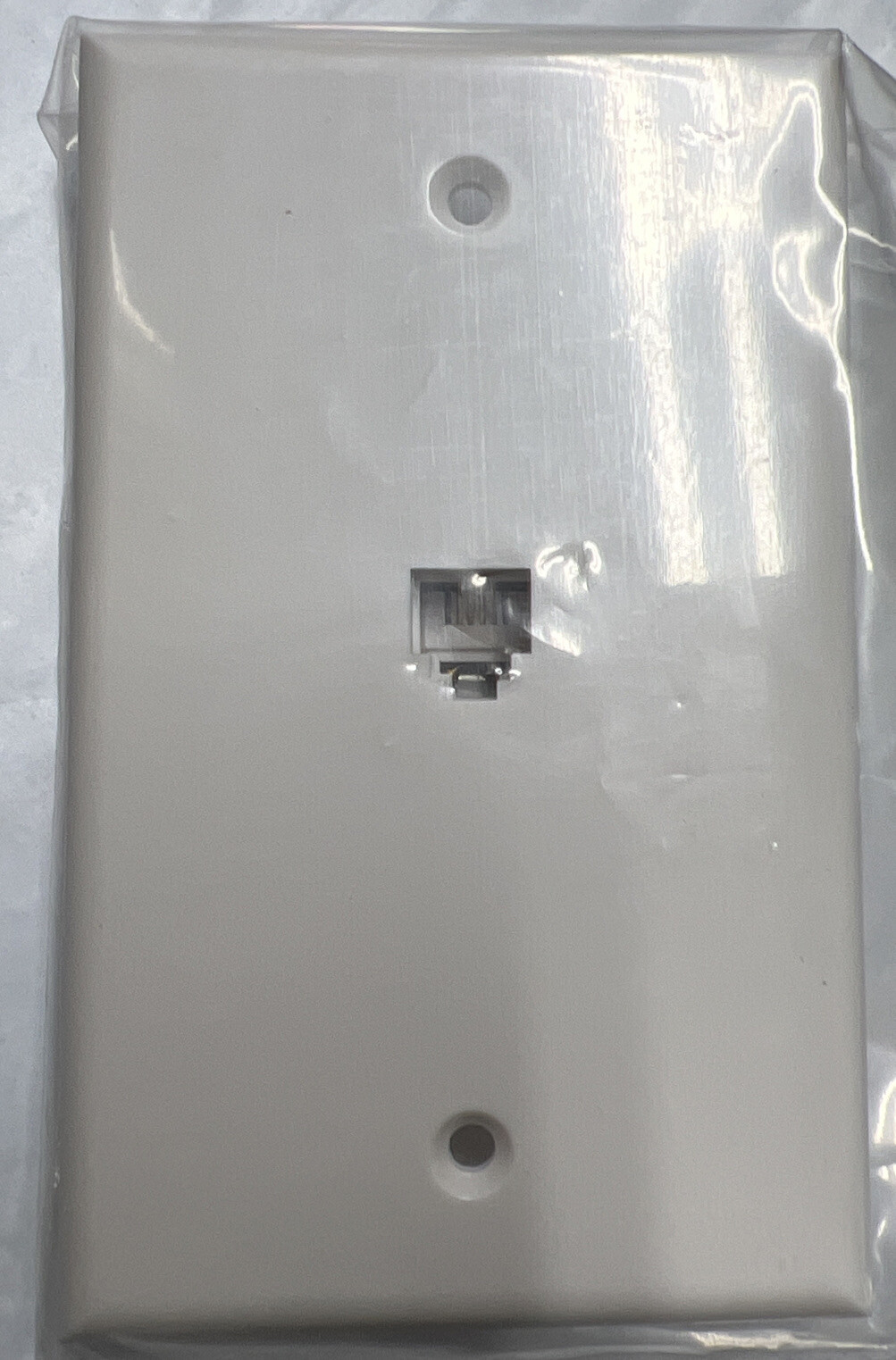 Lot Of 8 Phone Wall Plate 6P4C Telephone Line Modular Jack Faceplate ...