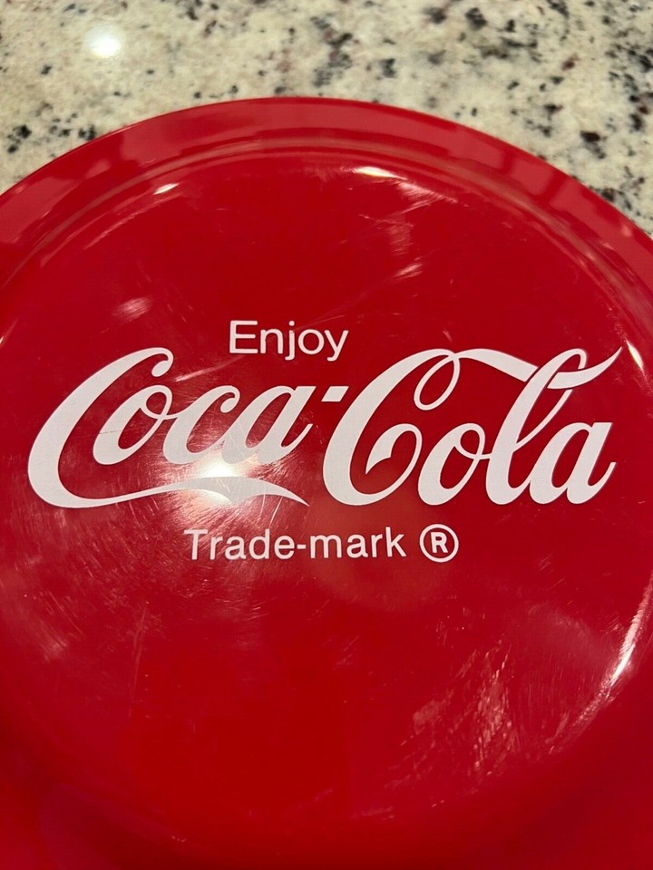 Coca Cola Vintage Flying Disc Frisbee Enjoy Coca Cola Red and White | eBay