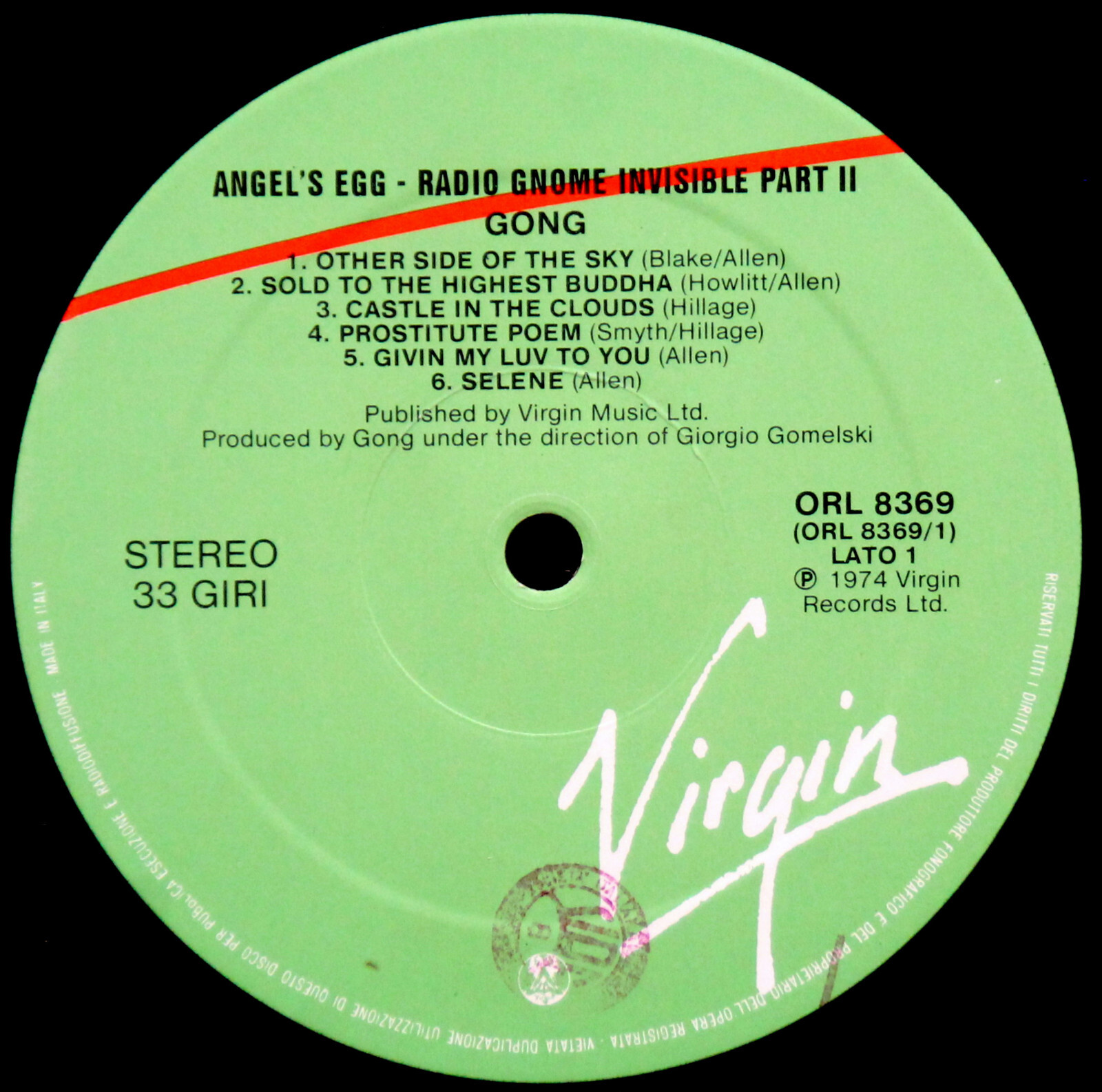 12" Vinyl GONG - Angel´s Egg - Radio Gnome Invisible Part II | eBay.de