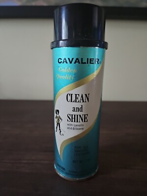 Vintage Cavalier Clean And Shine Leather Cleaner Full Can 7 Oz | eBay