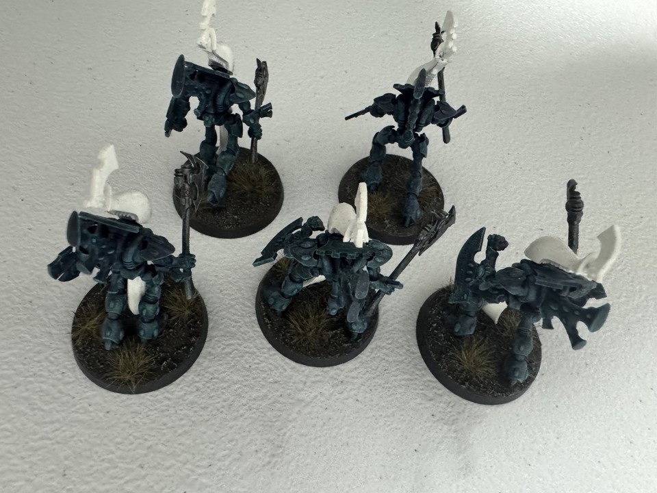 Warhammer 40K Aeldari Eldar Wraithblades Wraith Blades x5 painted 7.5 ...