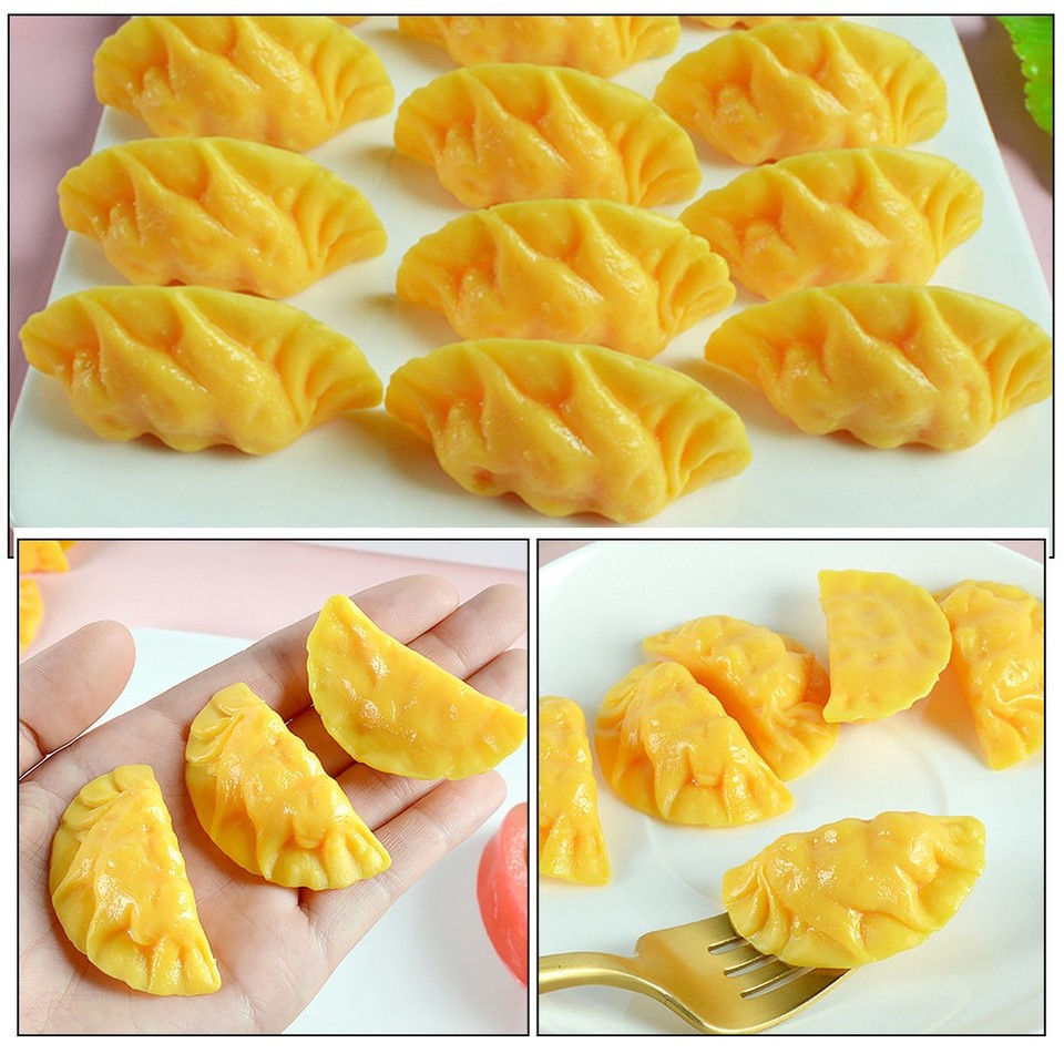 6 Pcs Simulation Food Dumpling Fake Model Realistic Artificial ...