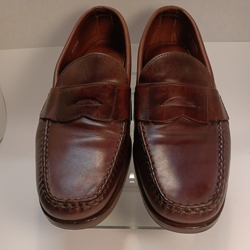 Allen Edmonds 13 D Burke Penny Loafer Brown Leather Made In USA | eBay