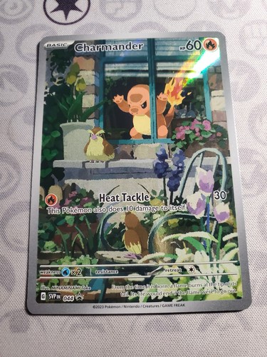 Pokémon TCG Charmander SVP 044 Obsidian Flames ETB Promo Card Full Art ...